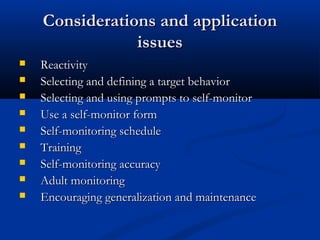 Self Management Interventions | PPT