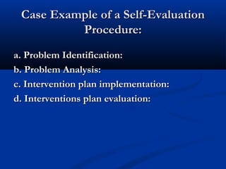Self Management Interventions | PPT