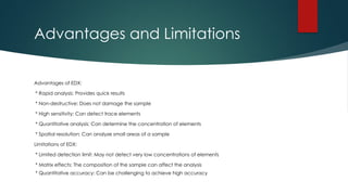 Presentation EDX.pptxEDX, its operation methods and applications | PPTX