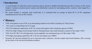 Presentation eee 413 (SF6 Gas C.B.) | PPTX | Home Appliances | Home ...