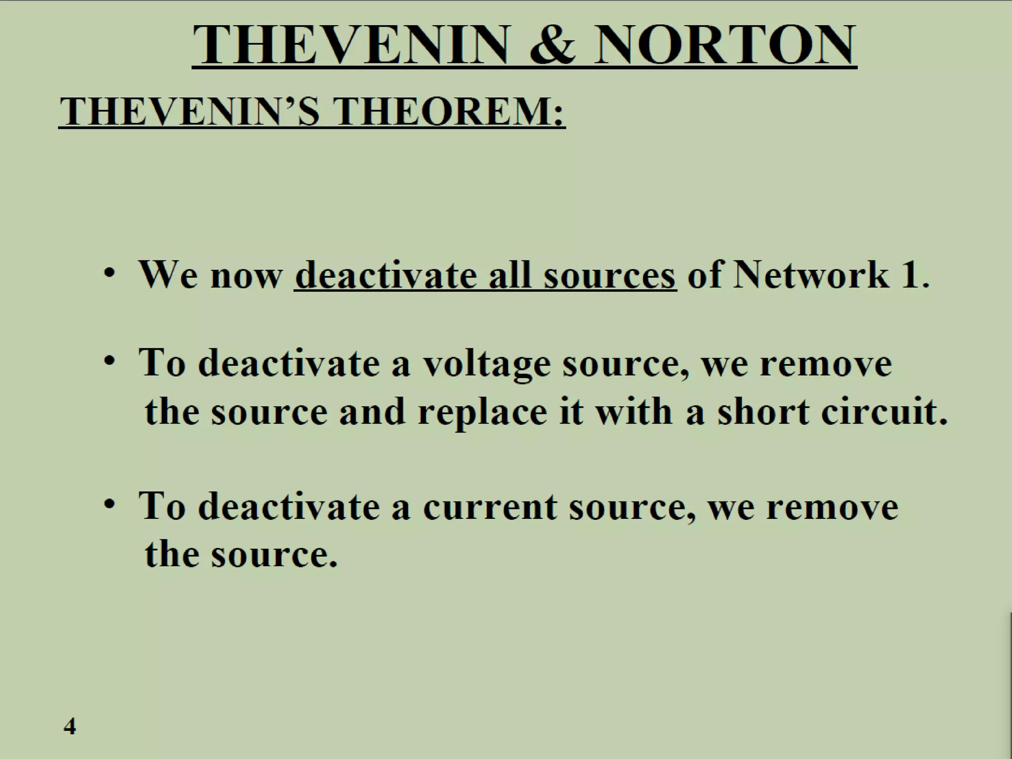 thevenin theorem and norton theorem | PPTX