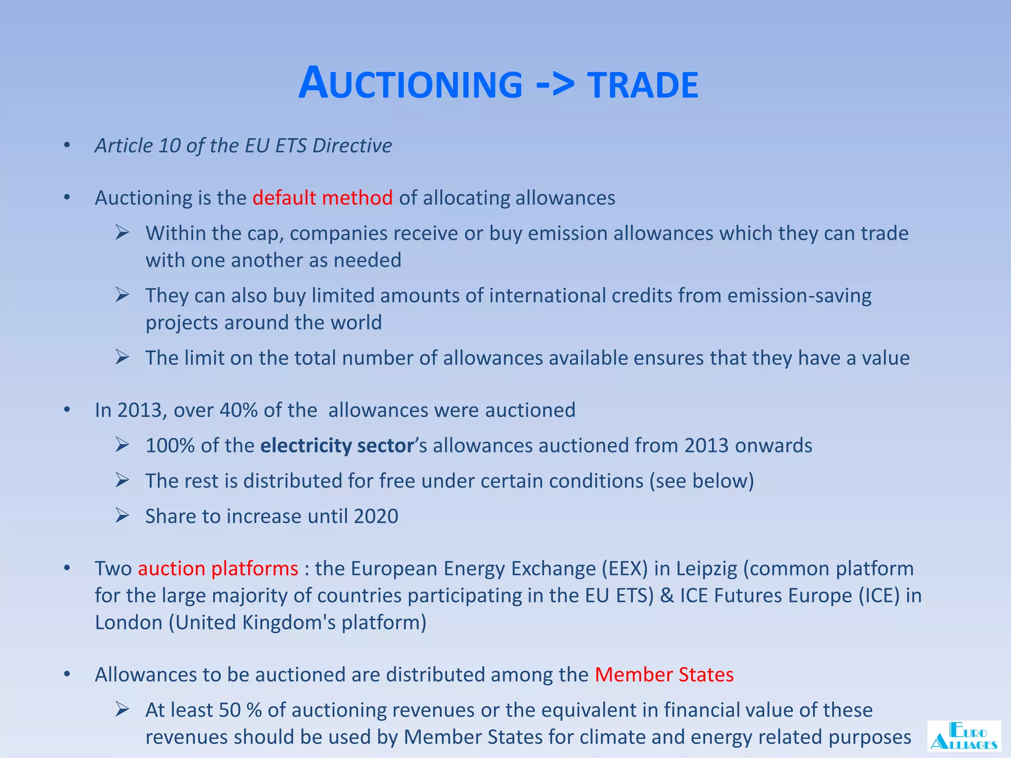 Introduction to the EU Emission Trading System | PDF