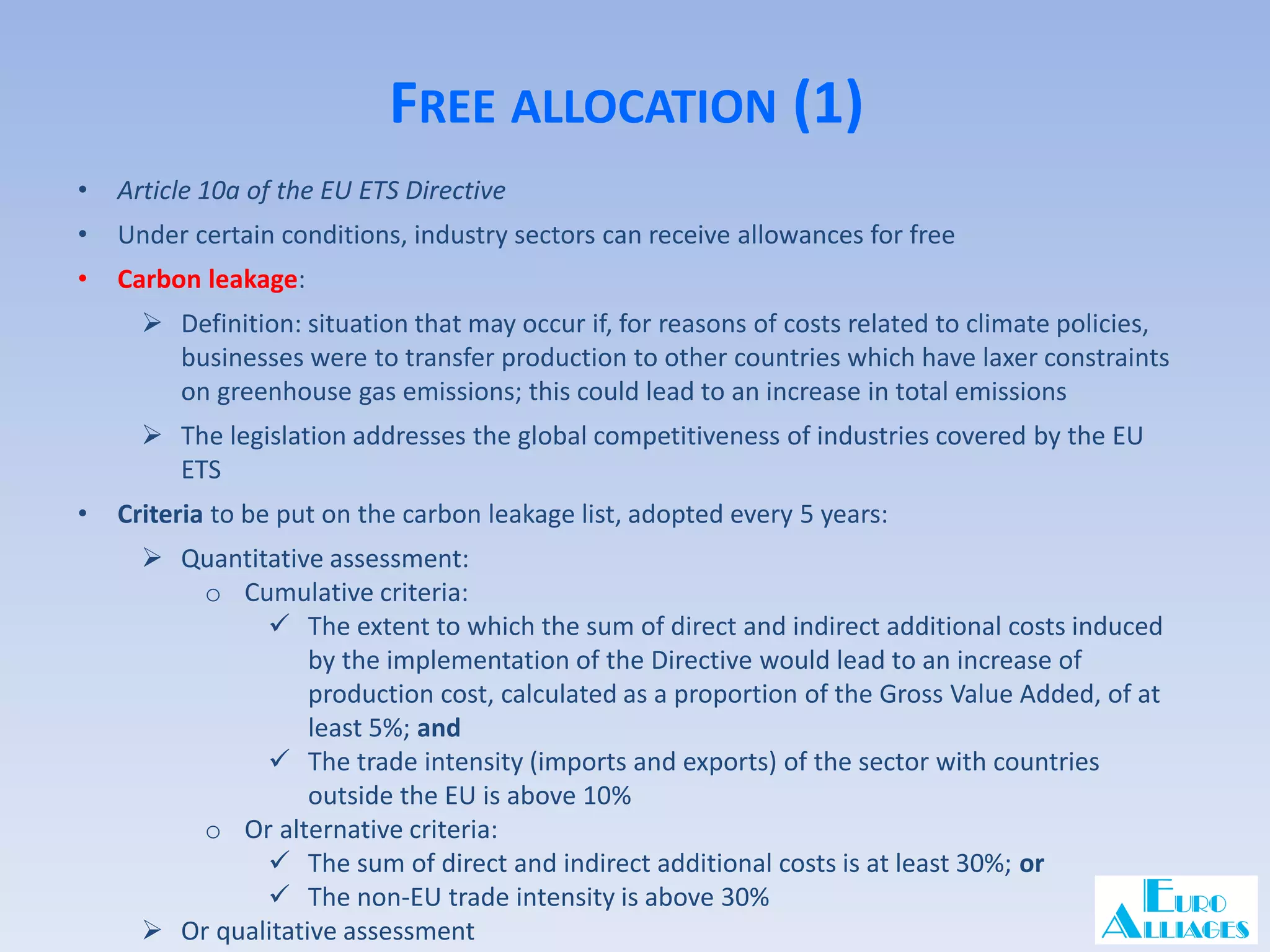 Introduction to the EU Emission Trading System | PDF