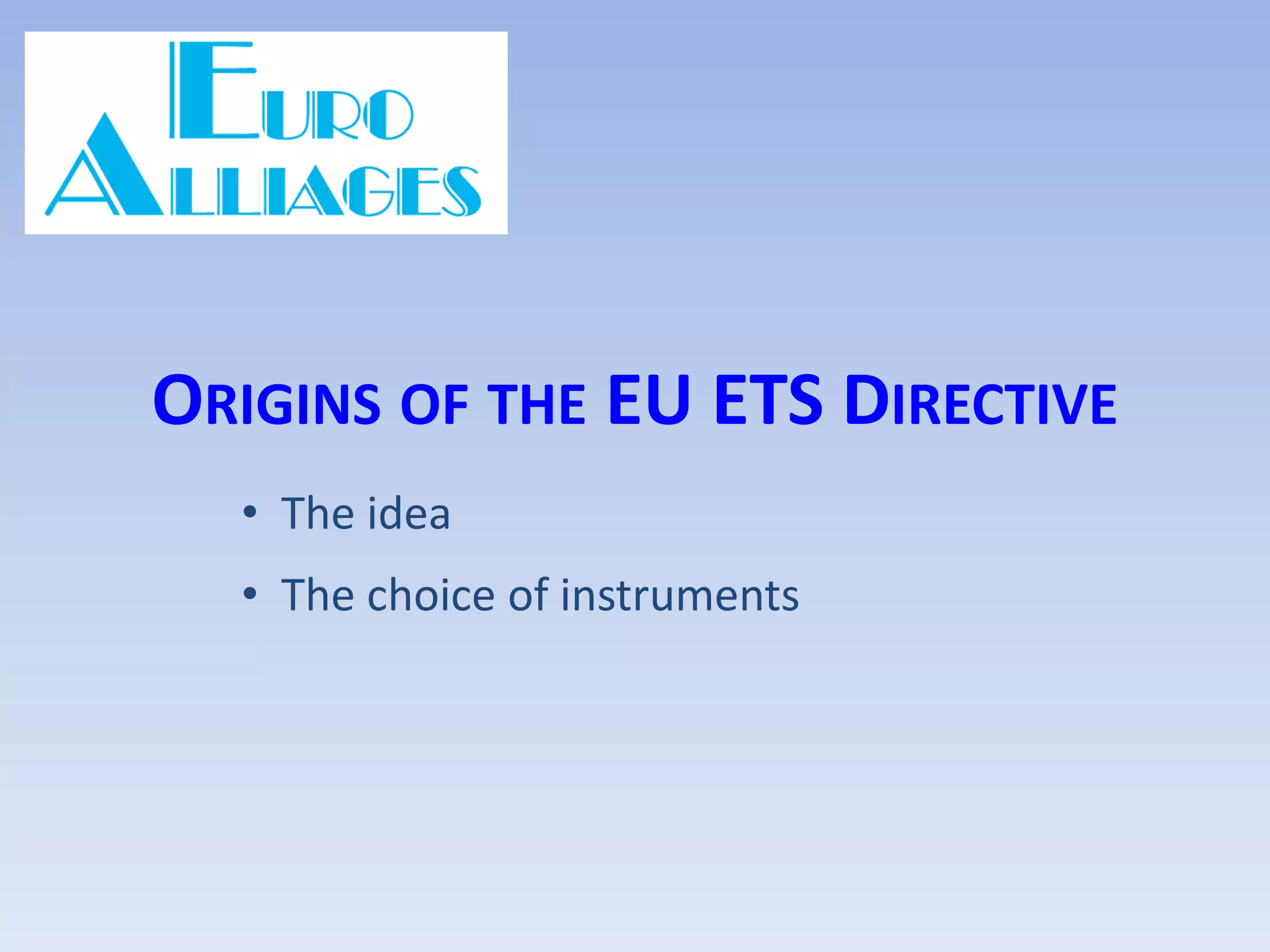 Introduction to the EU Emission Trading System | PDF
