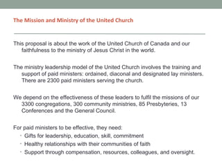 Ministry Leadership Proposal | PPT