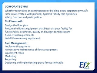 Presentation Efx Fitness | PPT