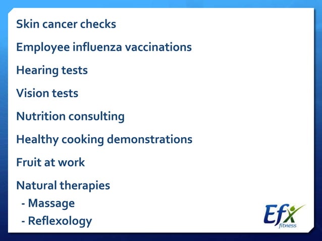 Presentation Efx Fitness | PPT