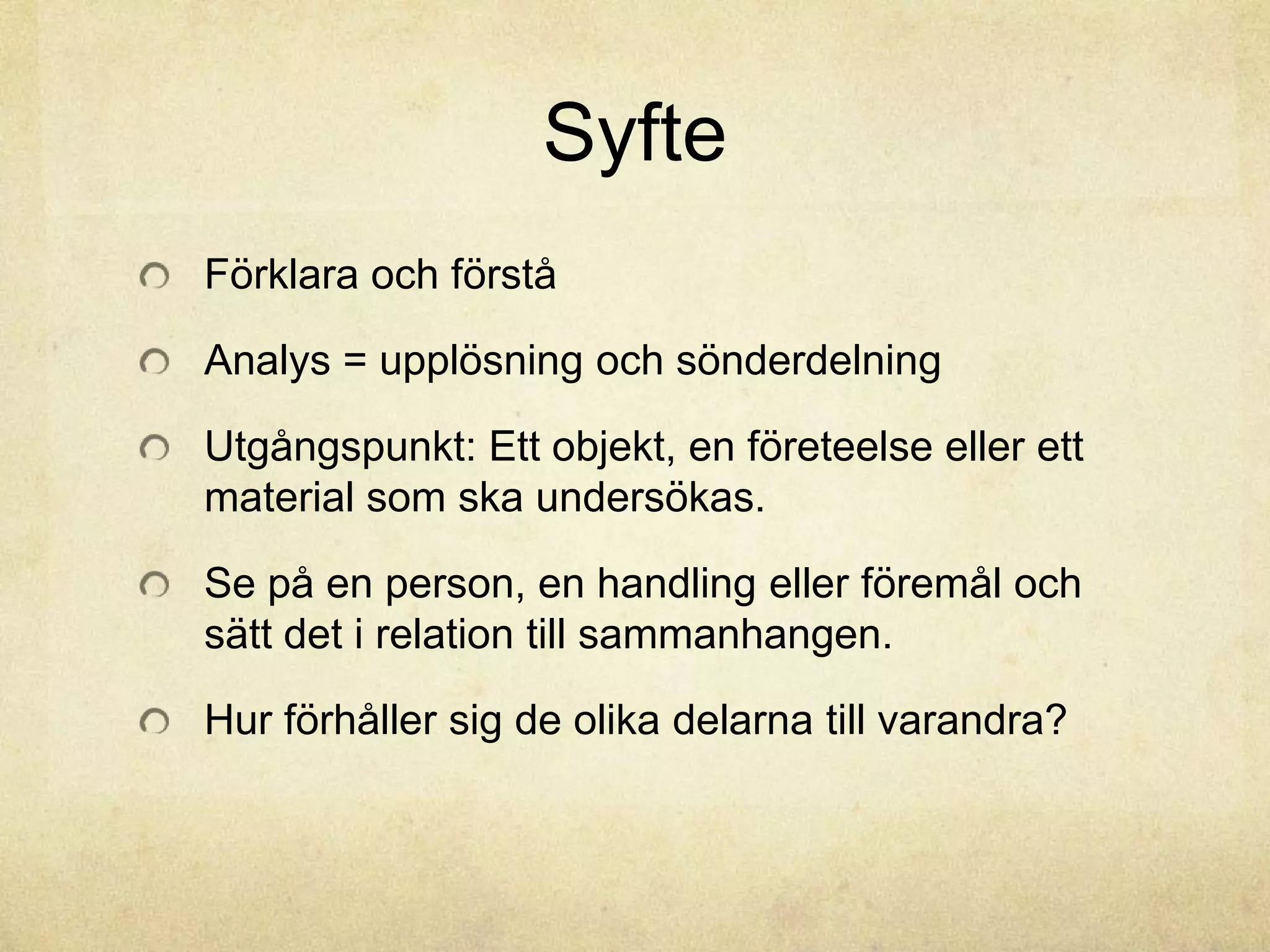 Presentation egen analys | PPTX