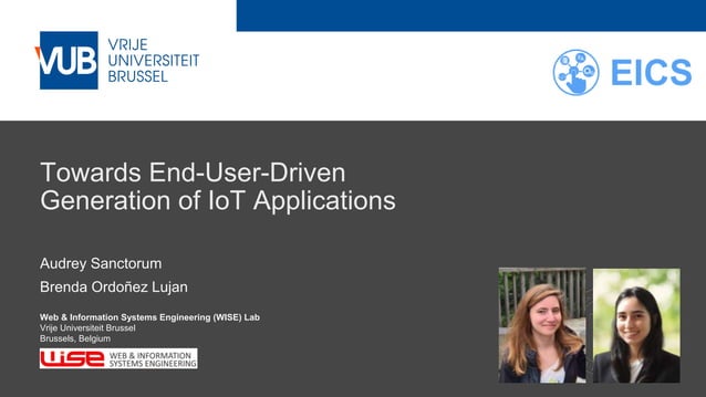 Towards End-User-Driven Generation of IoT Applications (EICS2024) | PPT