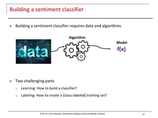 Sentiment Analysis of Social Media Content: A multi-tool for listening to your audience and ...