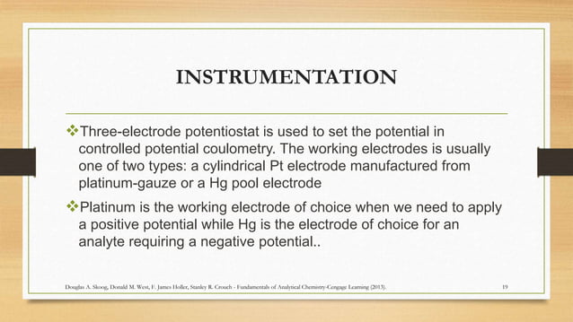 Presentation electroanalytical | PPTX | Chemistry | Science