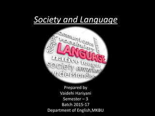 Socio-Cultural Dimensions: English as a Second Language - Rekha Aslam | PPT