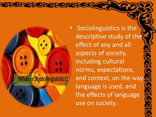 Society and Language | PPTX