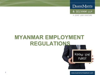 Lawyer in Myanmar Dr Oliver Massmann - Myanmar Employment - Regulations ...