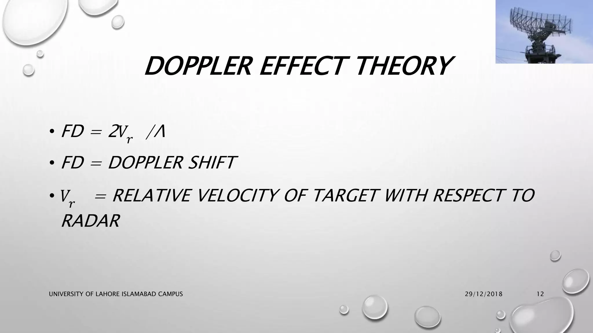 RADAR AN APPLICATION OF ELECTROMAGNETIC WAVES | PPTX