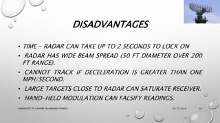 RADAR AN APPLICATION OF ELECTROMAGNETIC WAVES | PPTX