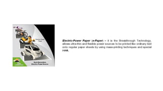 Electric-Power Paper | PPT