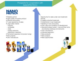 NANOPROTECH Presentation eng | PDF | Chemistry | Science