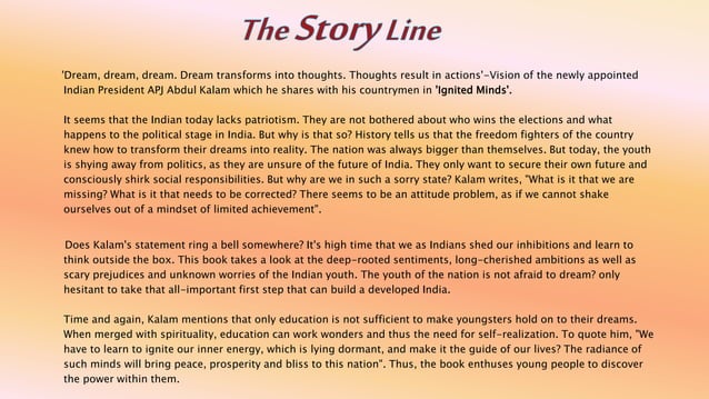 book rewiew of ignited minds | PPTX