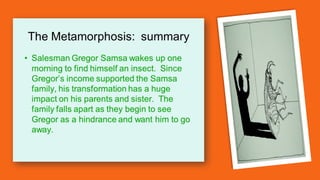 metamorphosis by franz kafka and its morals | PPTX
