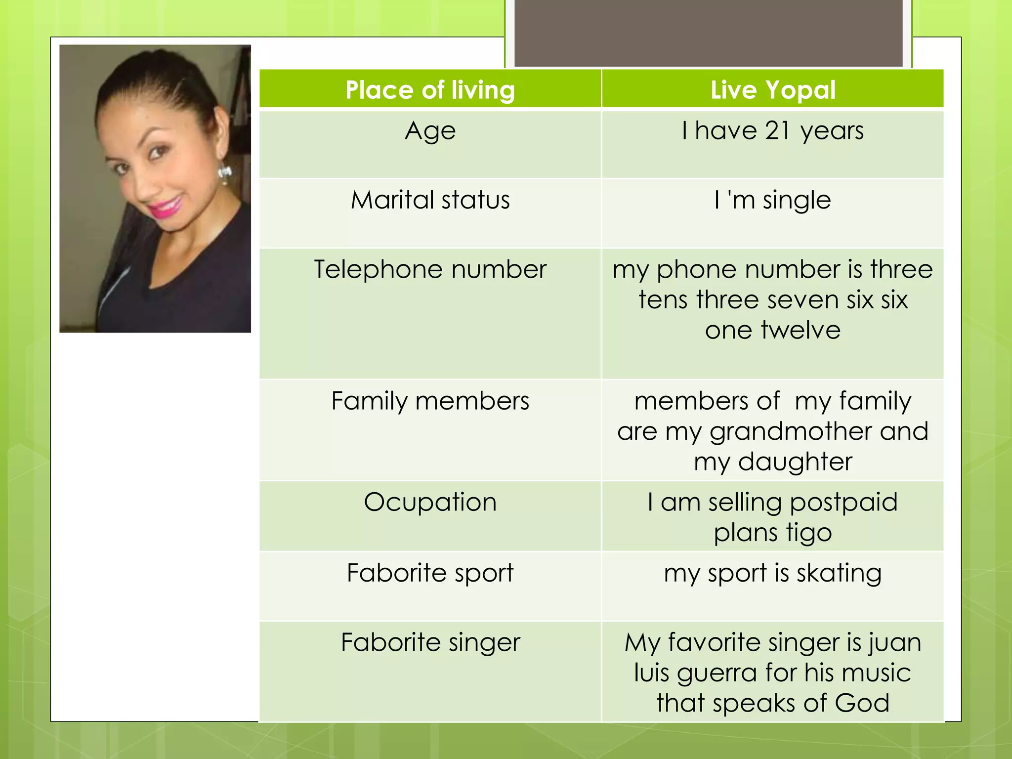 Presentation english | PPTX