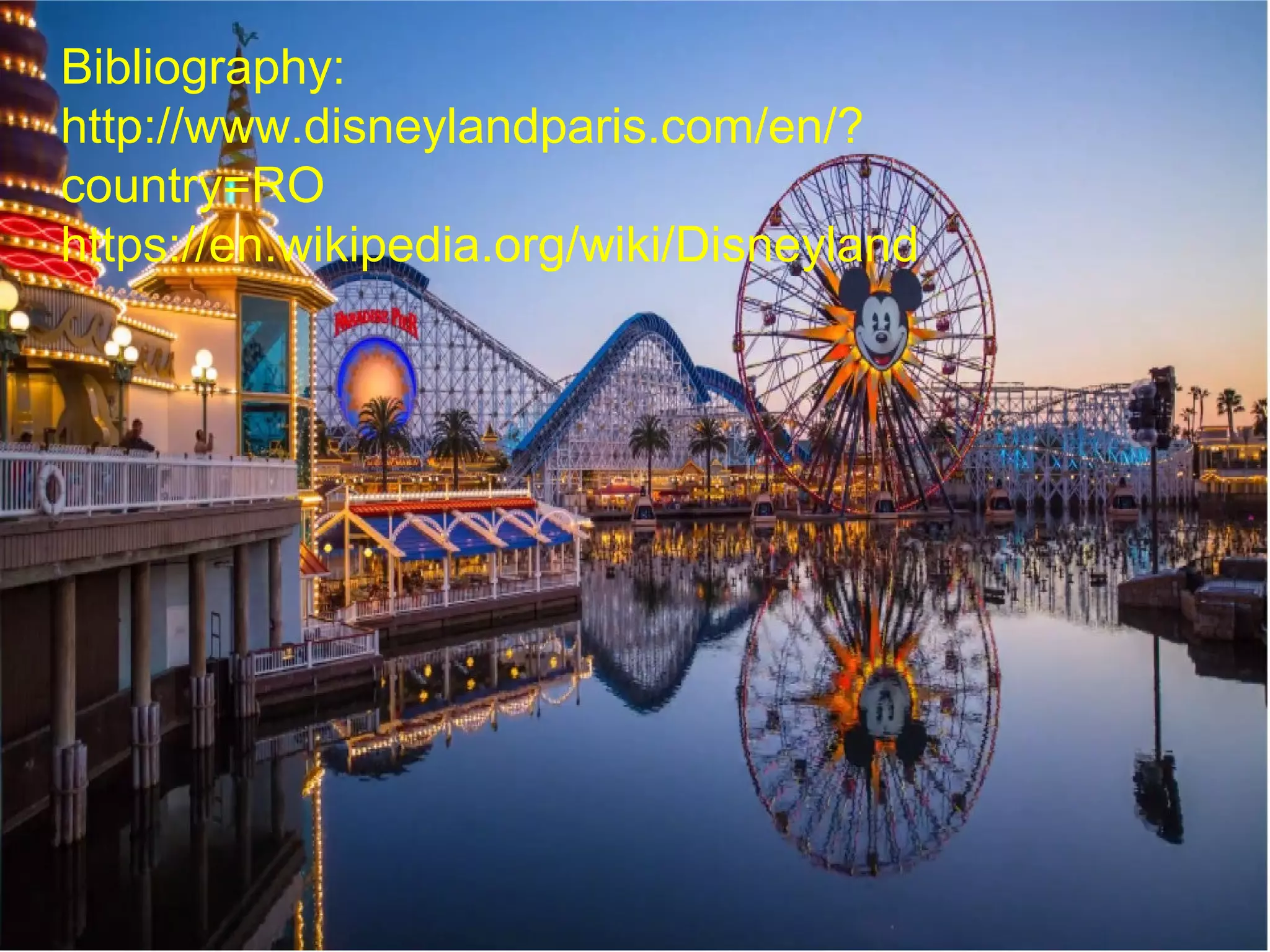Presentation english Disneyland | PPT
