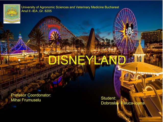 Presentation english Disneyland | PPT