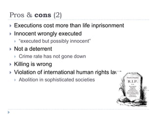 Presentation death penalty (english) | PPTX