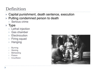 Presentation death penalty (english) | PPTX
