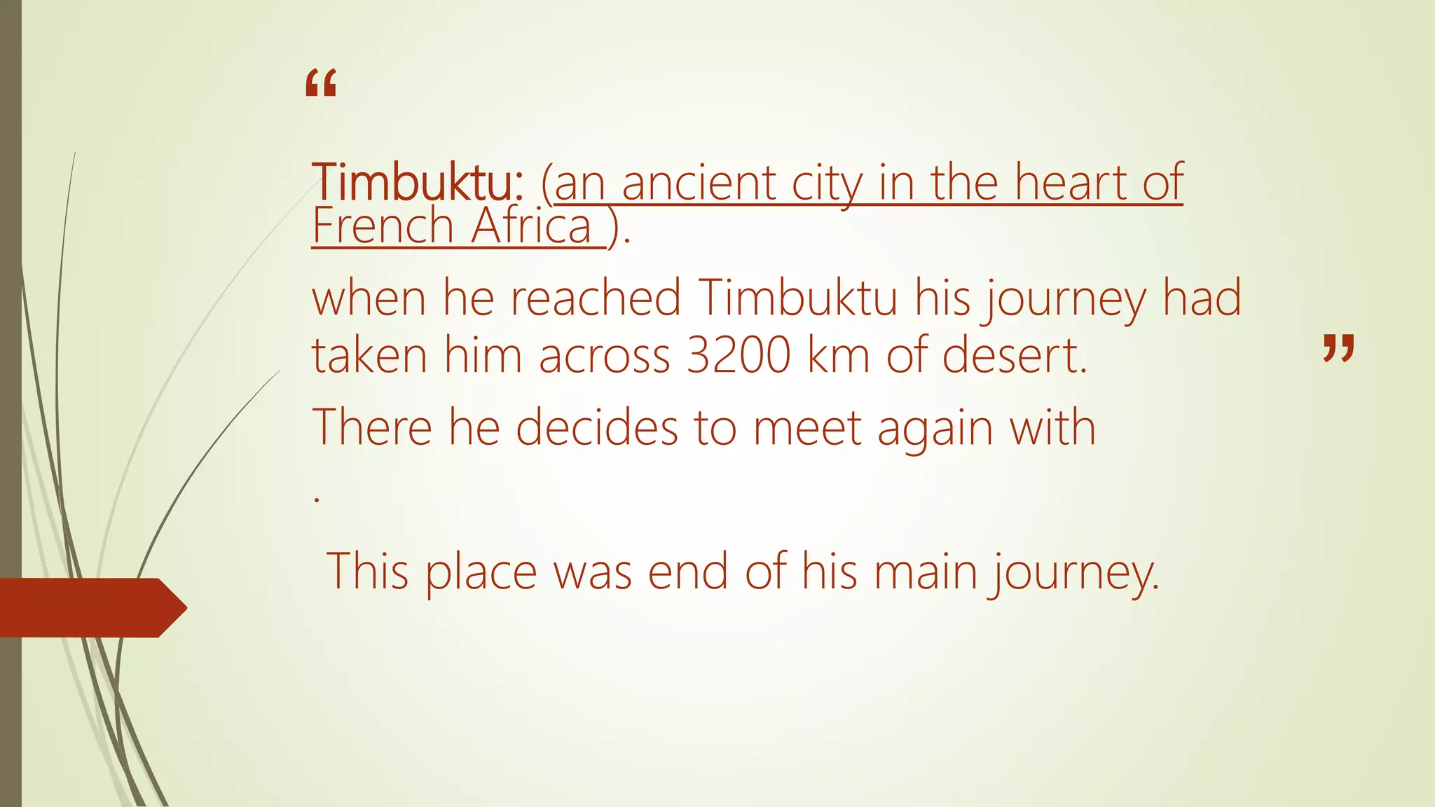 Hitch-Hiking Across The BY G.F. Lamb | PPTX