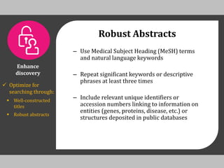 Enhancing the Visibility and Impact of Your Research | PPTX