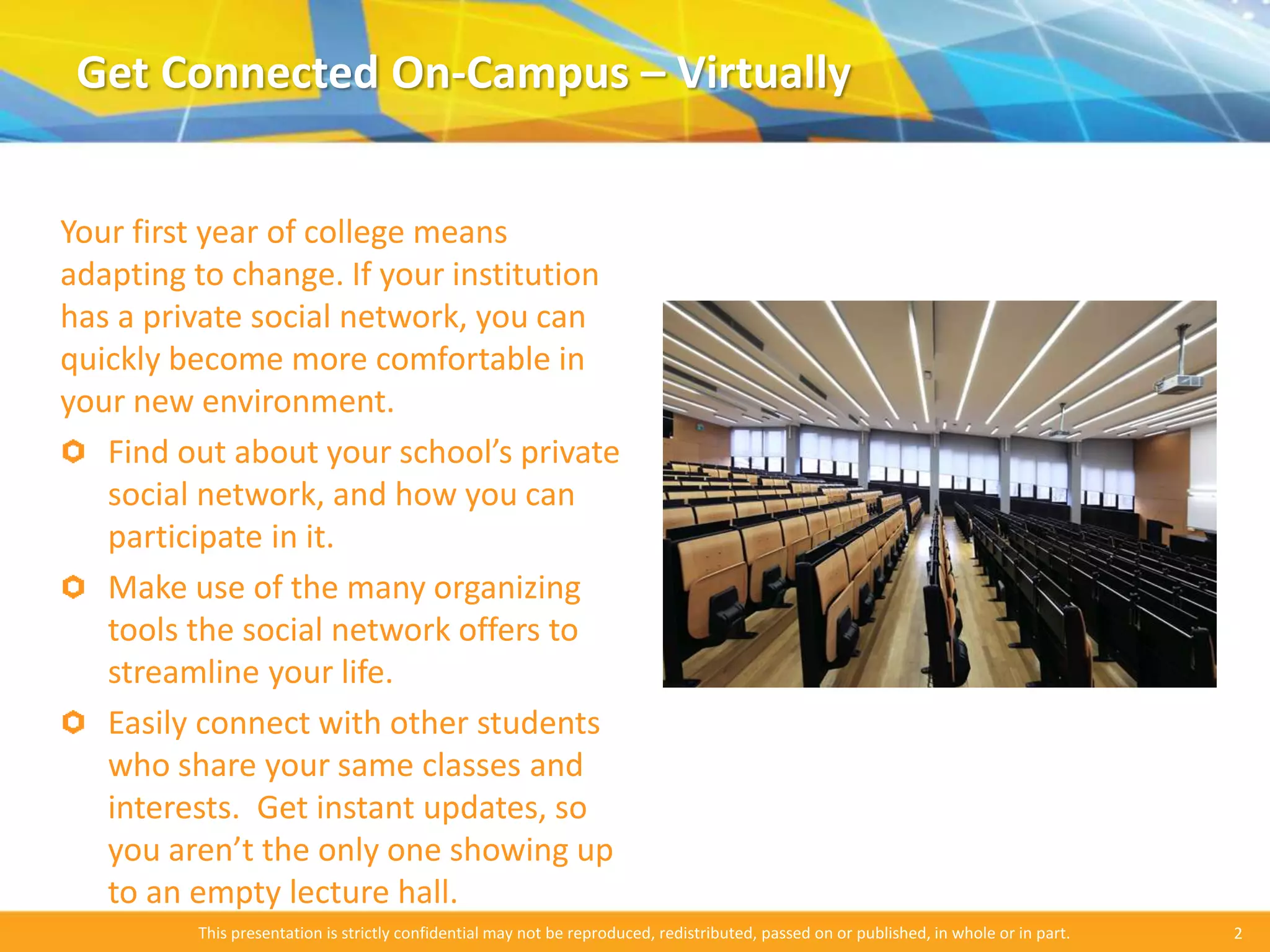Surviving Your First Year of College - How to Network and Learn, On-C…