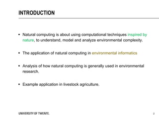 A Review on the Application of Natural Computing in Environmental ...