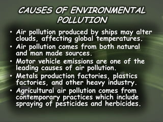 enviromental pollution & air pollution | PPTX