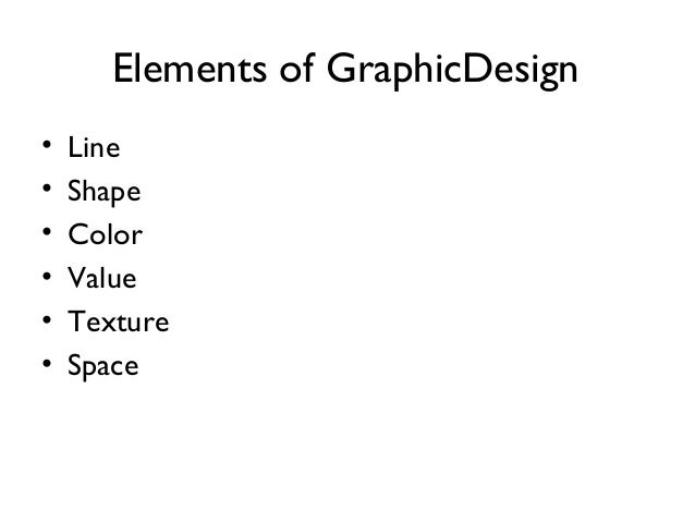 Elements of Graphic Design