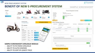 Prensentation about eProcurement Indonesia Software Feature | PPTX