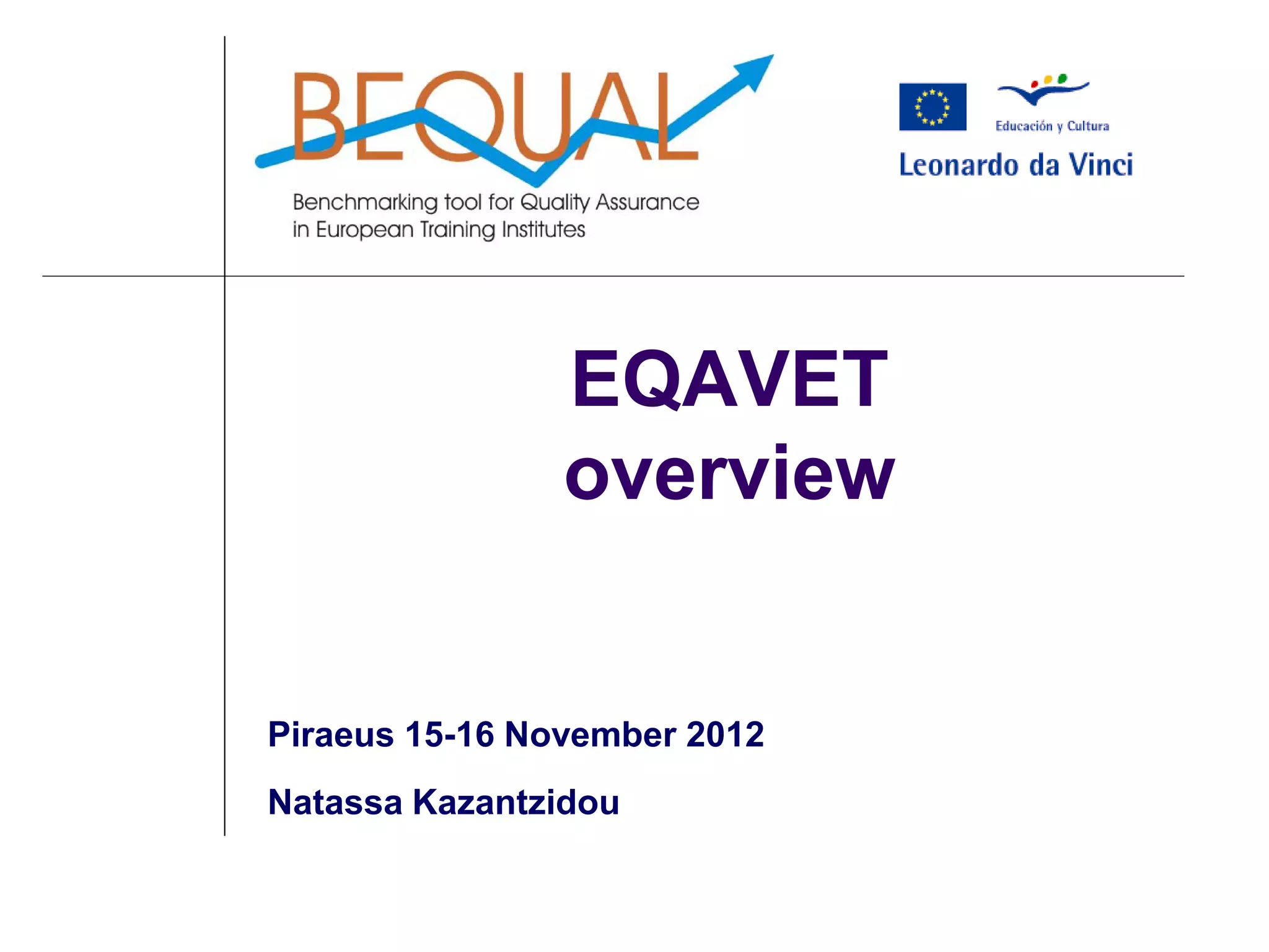 Presentation of EQAVET | PDF
