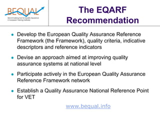 Presentation of EQAVET | PDF
