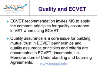 Presentation of EQAVET | PDF