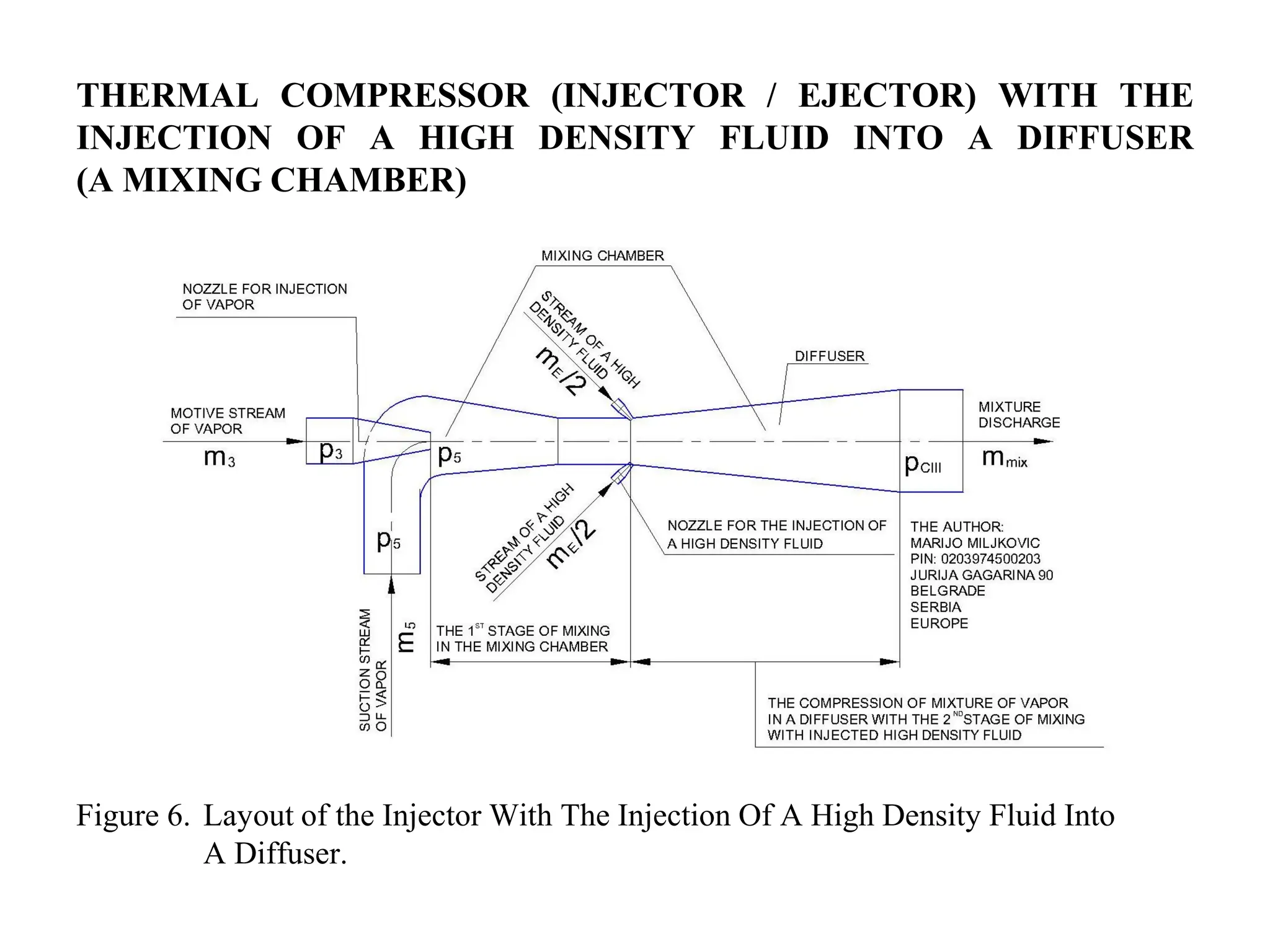 EJECTOR REFRIGERATION CYCLE WITH THE INJECTION OF A HIGH DENSITY FLUID ...