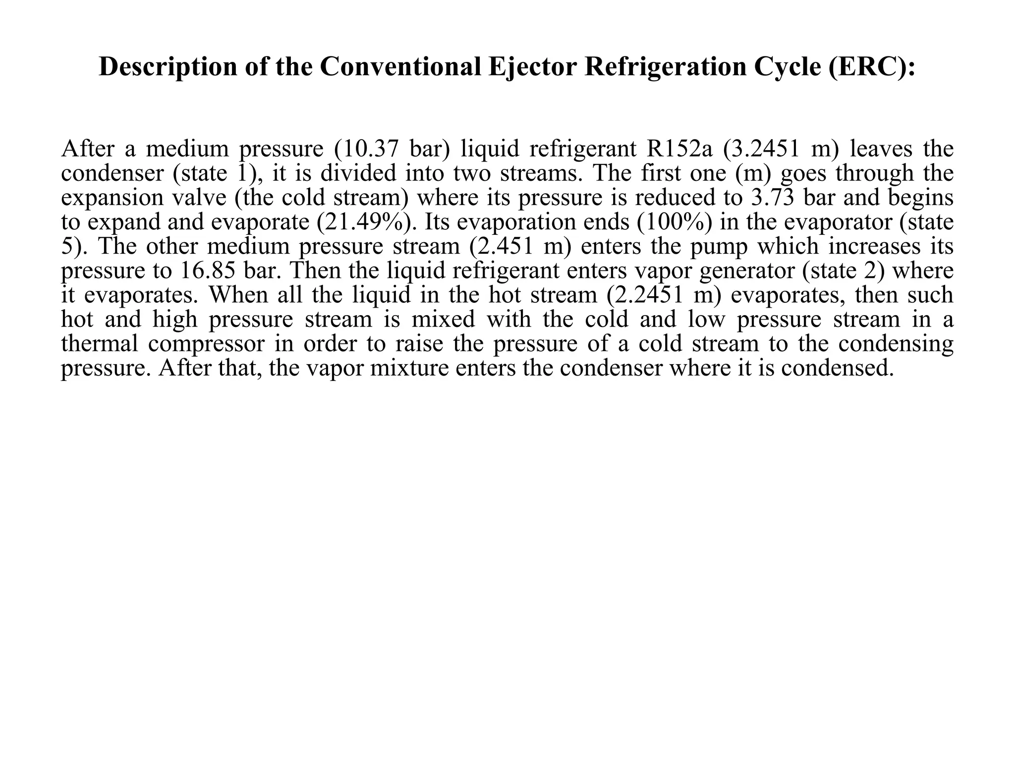 EJECTOR REFRIGERATION CYCLE WITH THE INJECTION OF A HIGH DENSITY FLUID ...