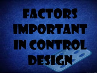 man-machine communication:controls | PPT