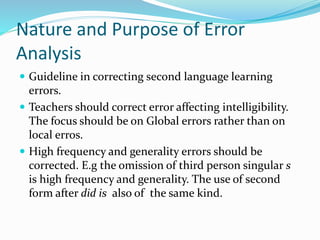 Presentation error analysis | PPTX | Educational Assessment | Education