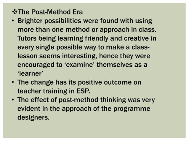 APPROACHES TO ESP TRAINING | PPTX