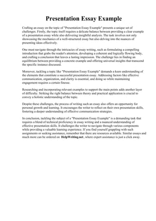 Presentation Essay Example.pdf