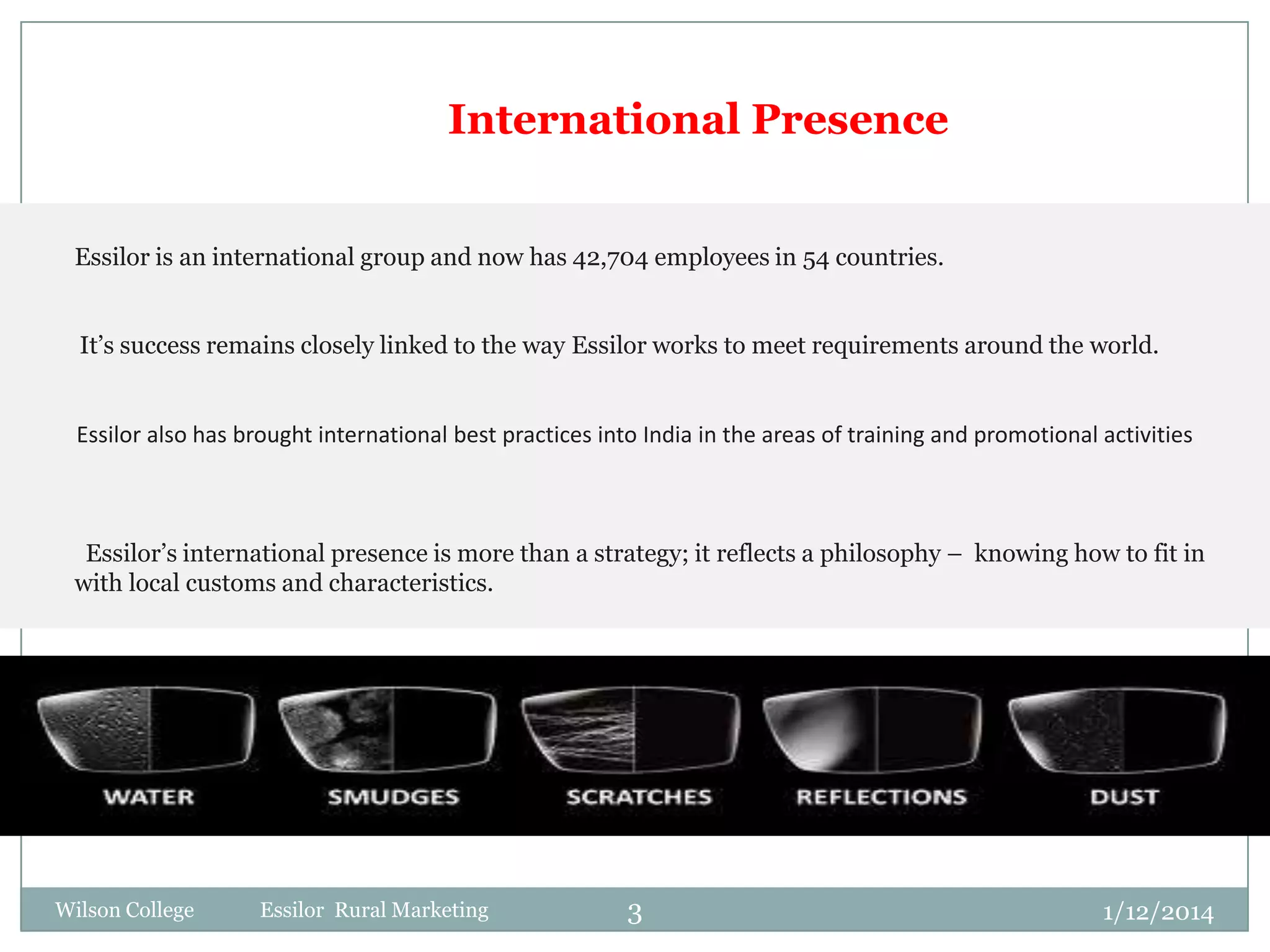 Presentation essilor | PPTX