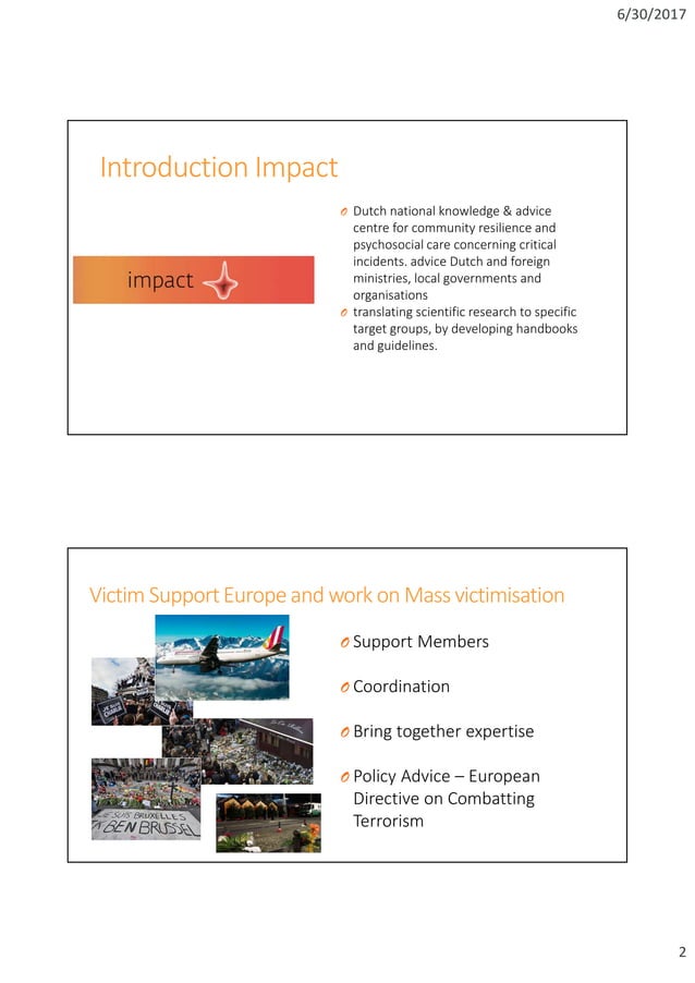 VSE’s & IMPACT’s presentation at ESTSS conference | PDF