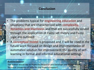 Fuzzy Set Theory and Fuzzy Logic for Activities Automation in Engineering Education | PPT