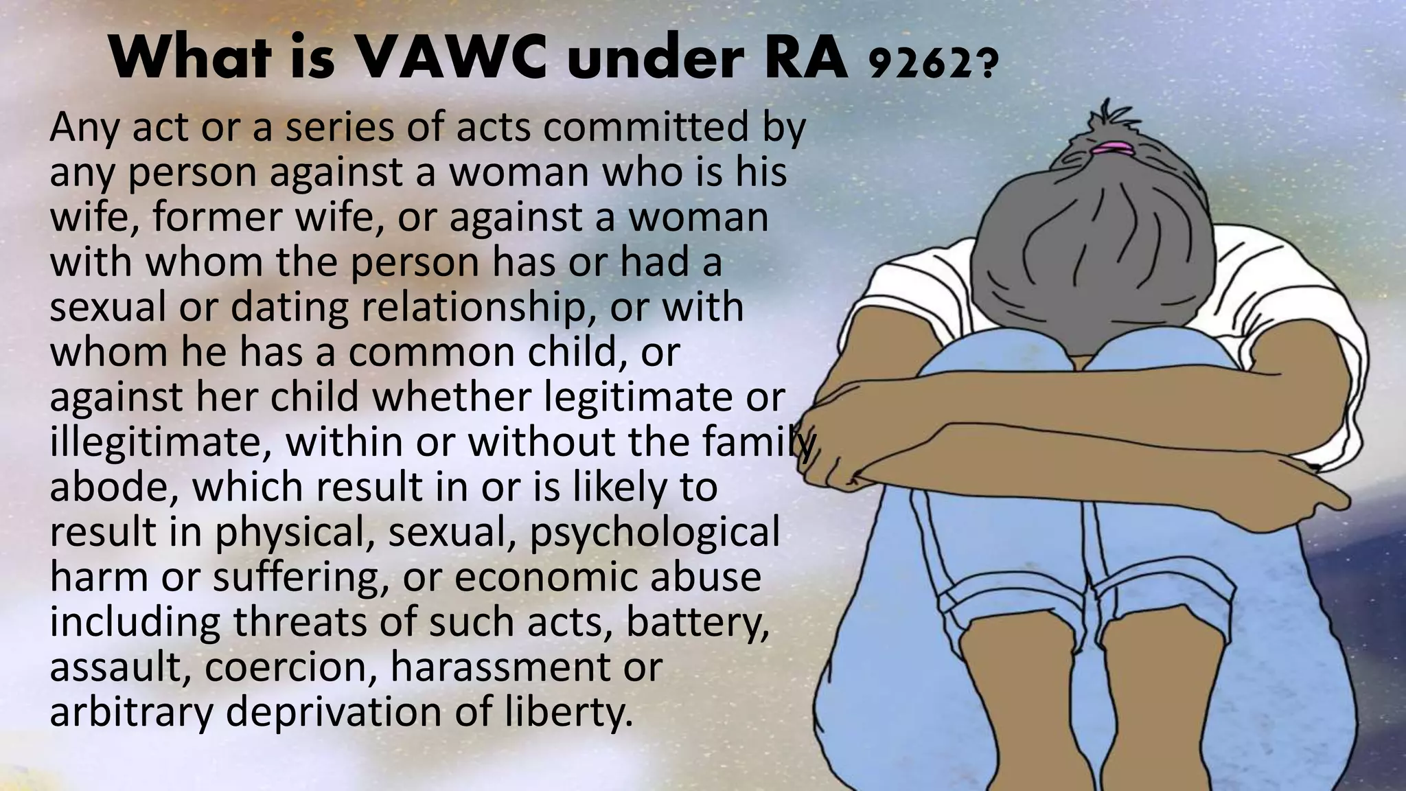 VAWC | PPTX | Debated Sensitive Social Issues | Sensitive Topics