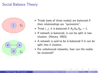 Community Detection with Negative Links | PDF | Social Networking ...